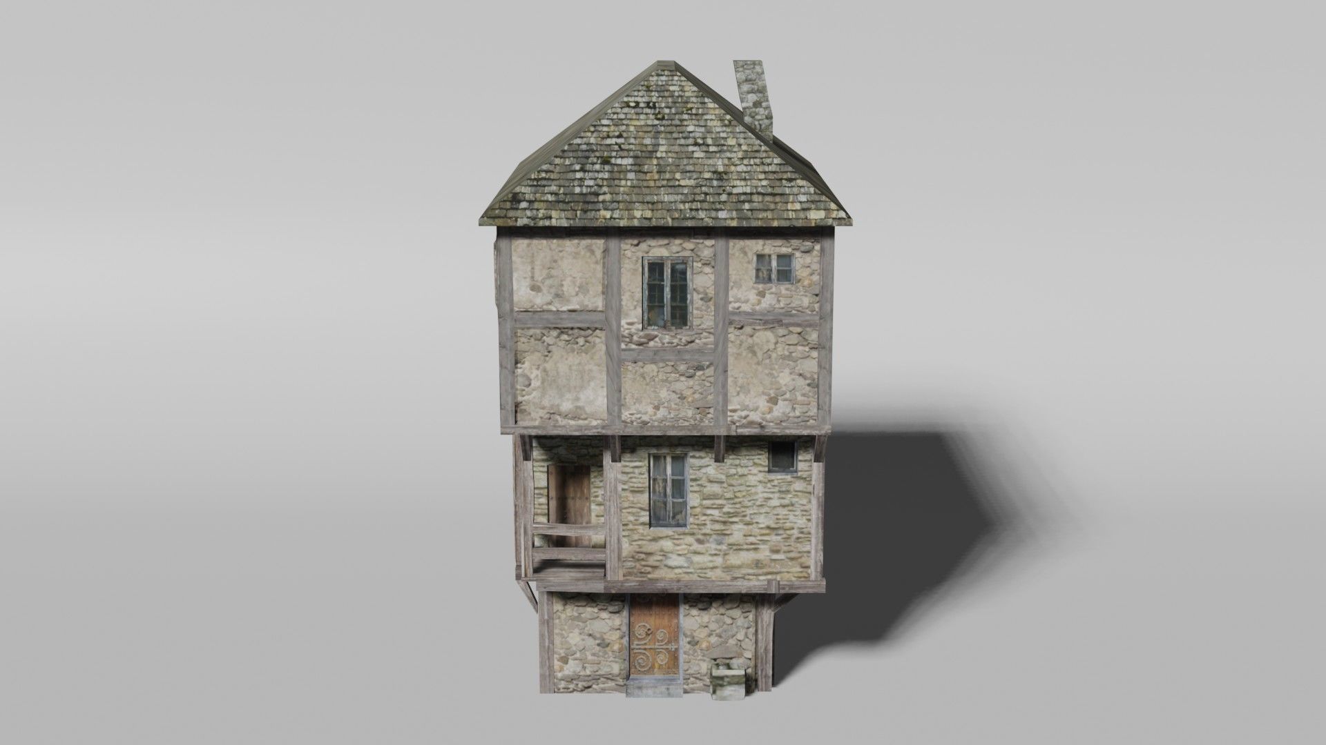 French medieval thirteenth century townhouse 3D model | CGTrader
