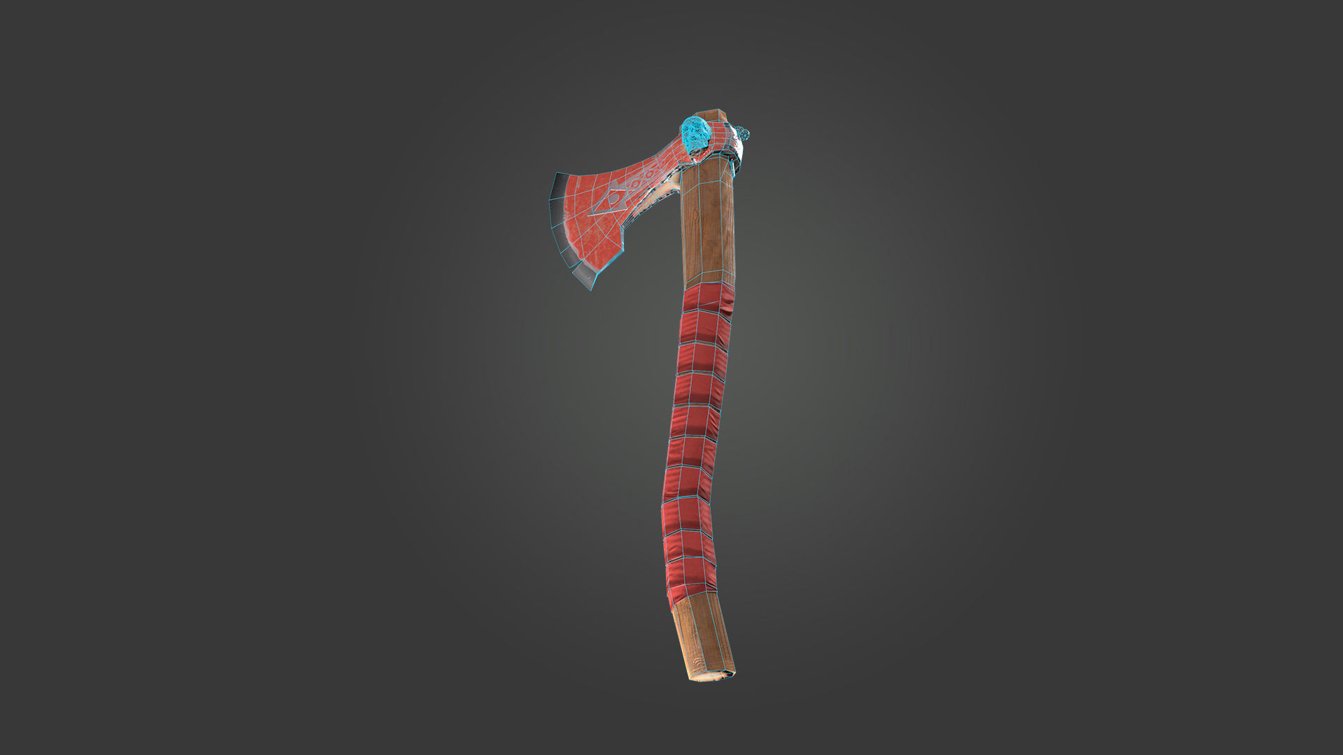 3D model Axe Game Asset for Mobile games Low-poly 3D model VR / AR ...