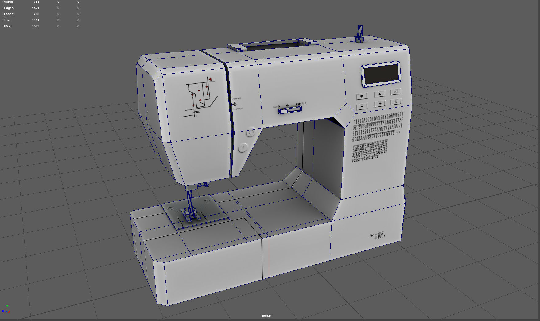 3D model Sewing Machine VR / AR / low-poly | CGTrader