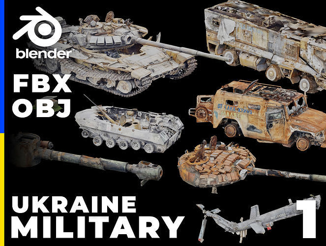 3D model SCANS from Ukraine Military set 3 VR / AR / low-poly | CGTrader