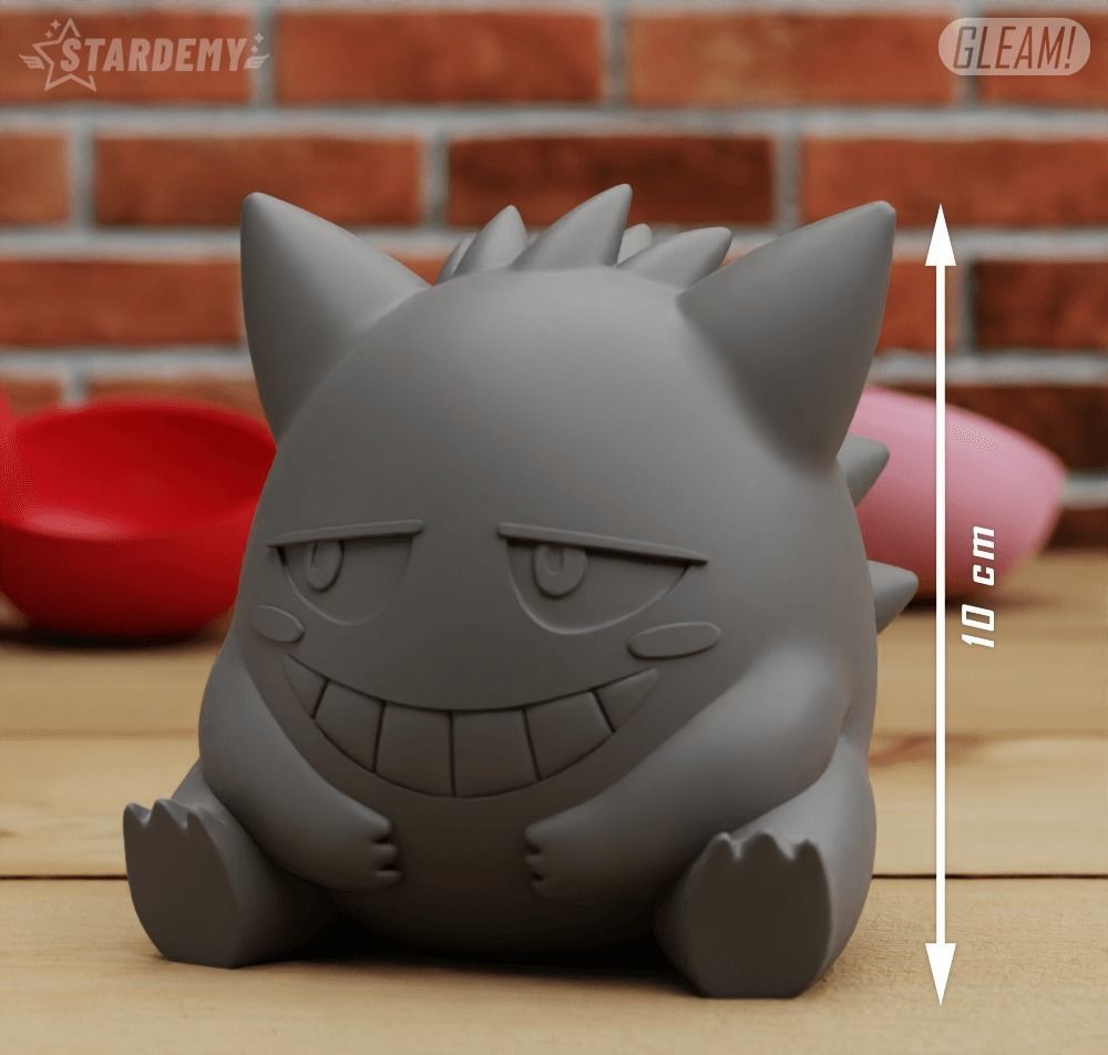 Gengar Valentines Edition NO SUPPORTS 3D model 3D printable | CGTrader