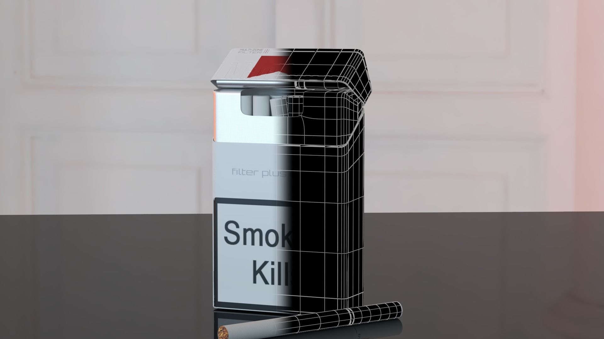 3D model Marlboro Filter Plus Extra cigarettes 3D Model VR / AR / low ...