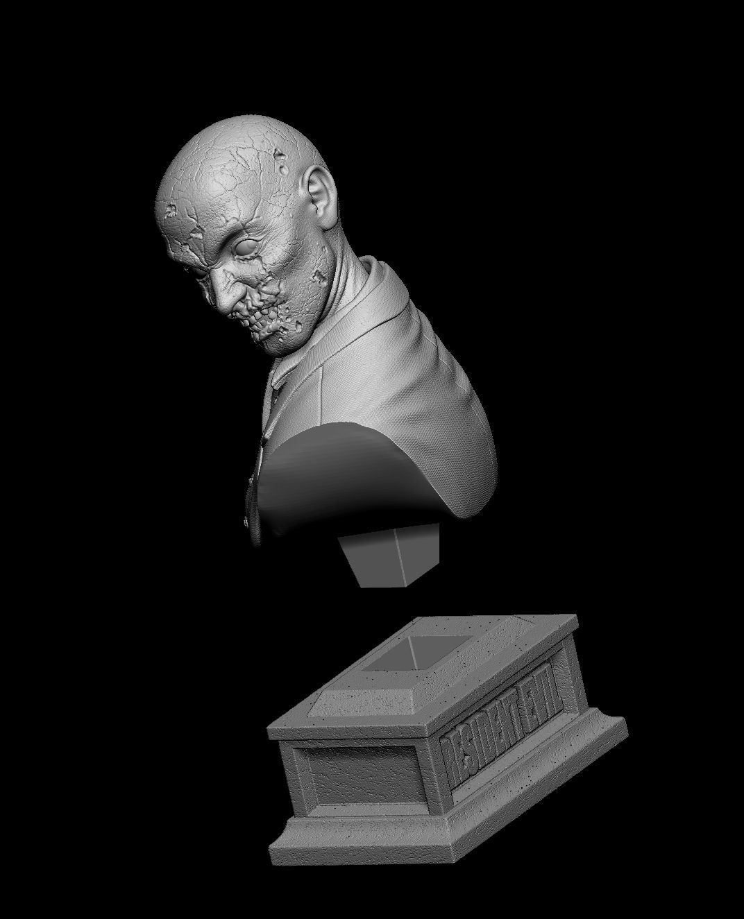 RESIDENT EVIL - FIRST ZOMBIE 3D model 3D printable | CGTrader