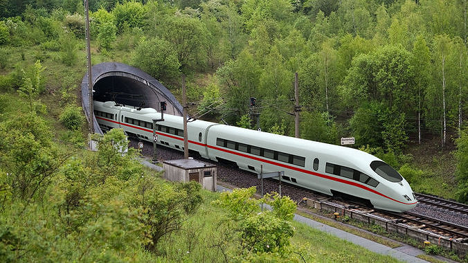 ICE 3 Train 3D model | CGTrader