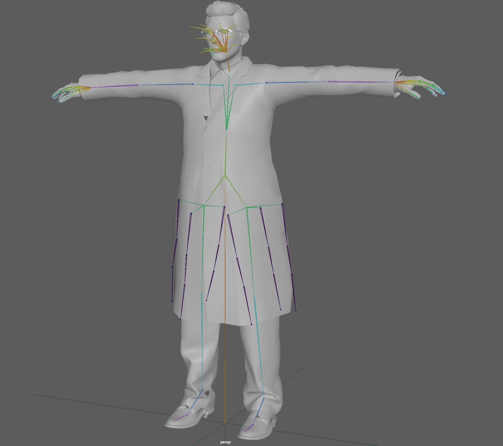 Scientist Doctor Rig 3D model rigged | CGTrader