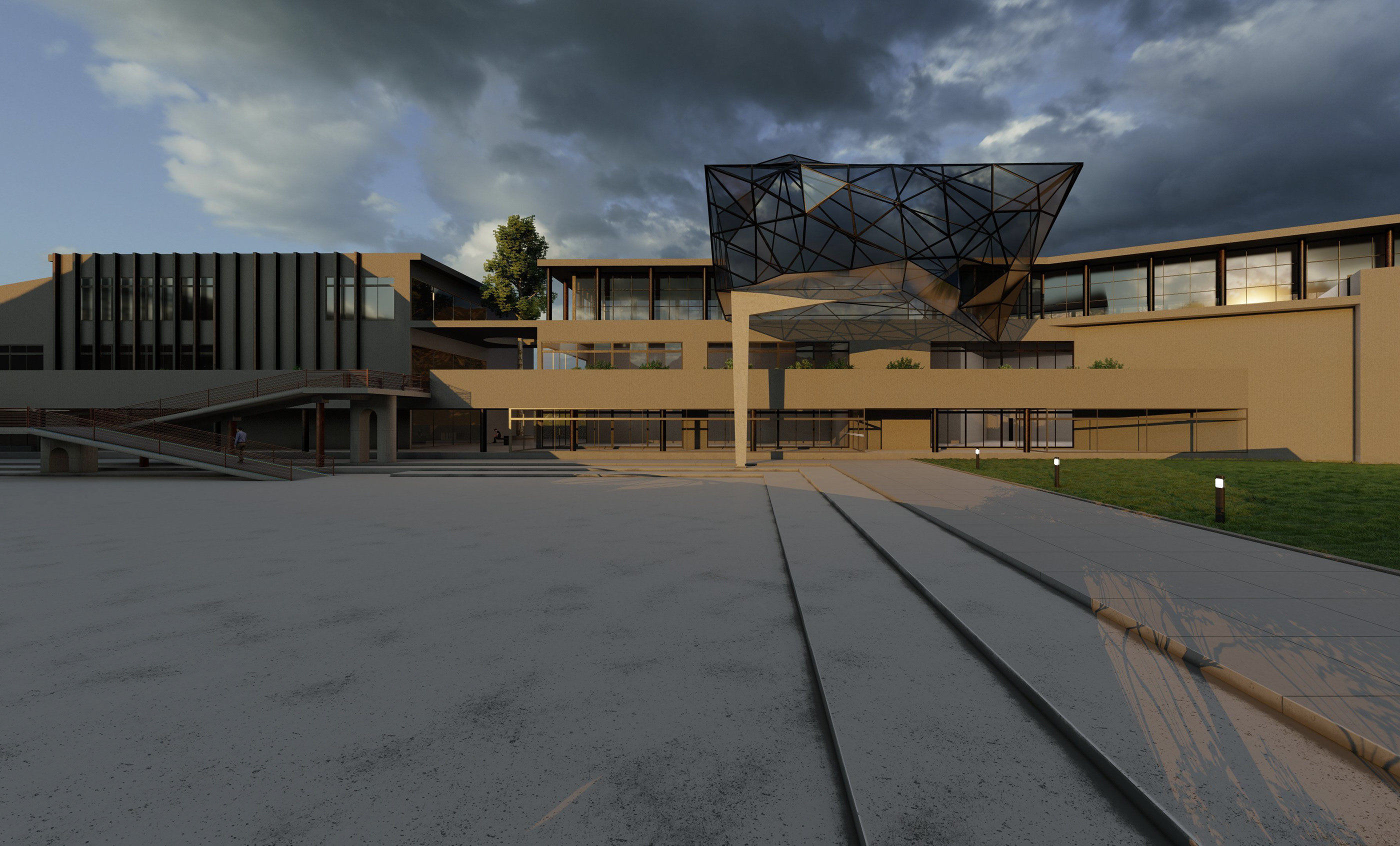 Mixed School Campus Project 3D model | CGTrader