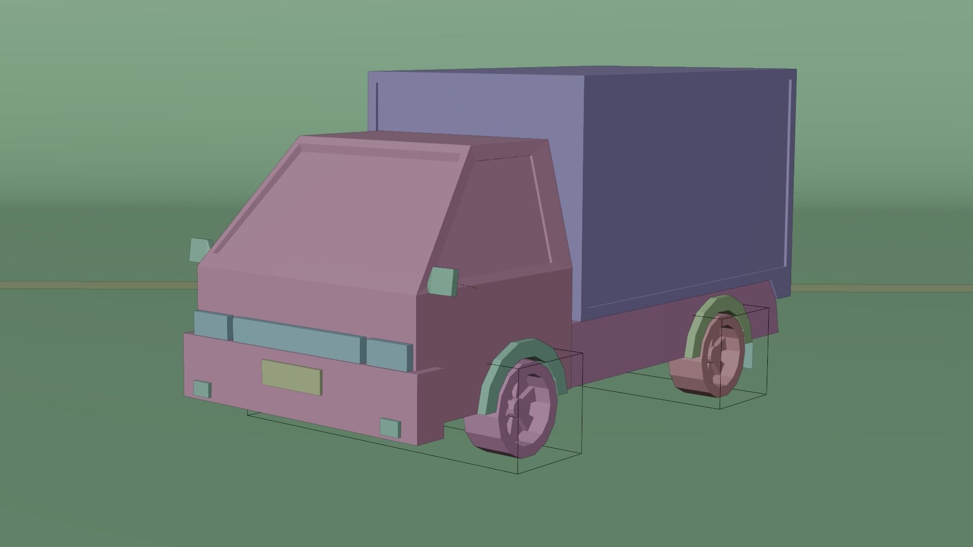 3D model Cars Low-Poly Parking VR / AR / low-poly | CGTrader