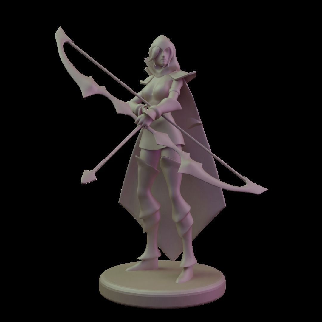 Ashe from League of Legends 3D model 3D printable | CGTrader