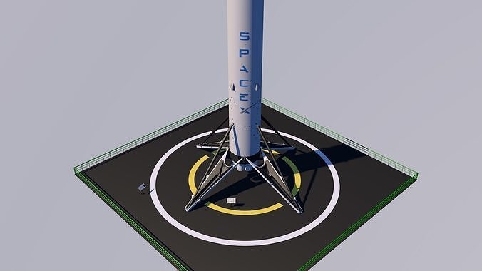 SpaceX Falcon 3D model | CGTrader