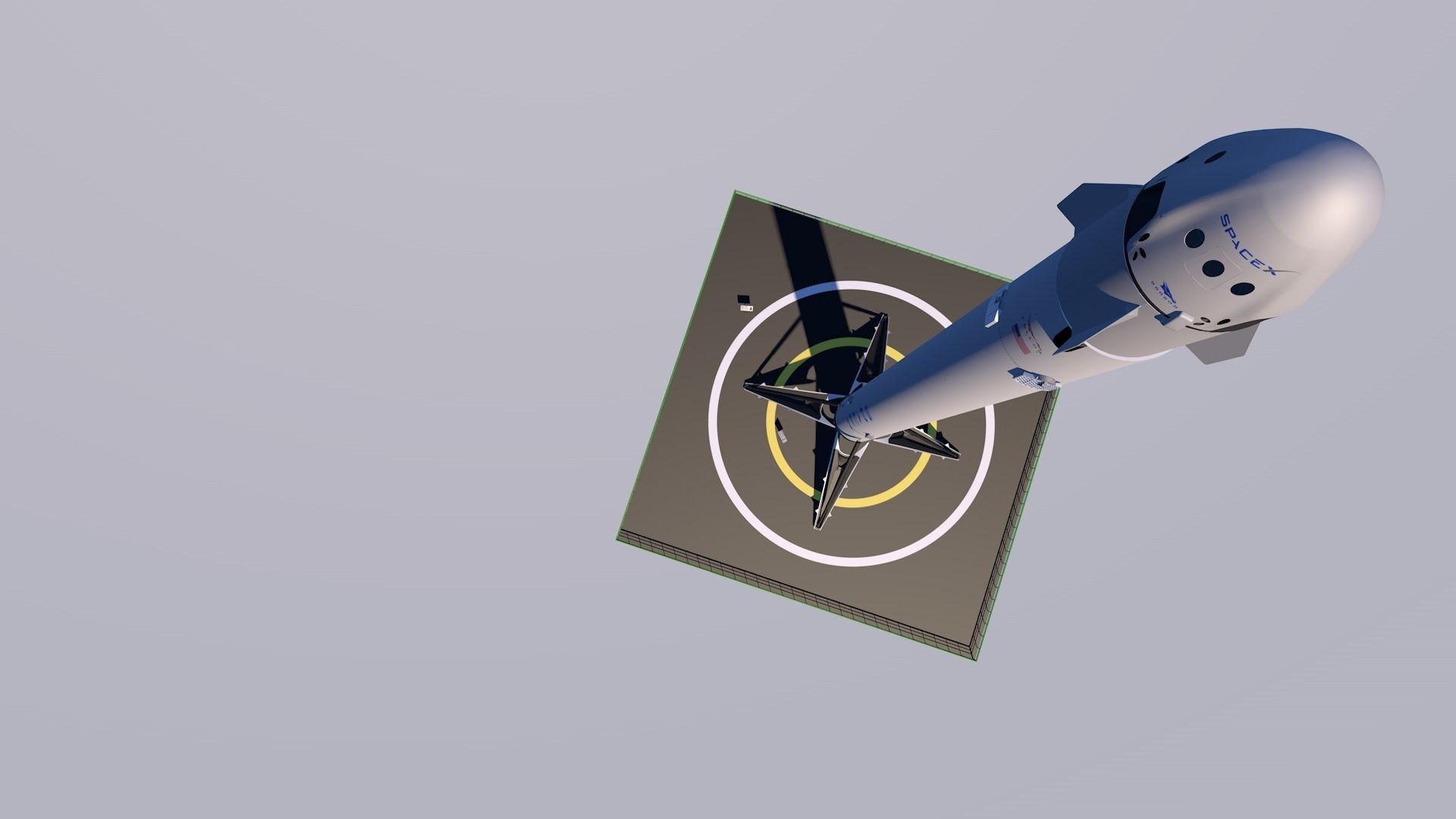 SpaceX Falcon 3D model | CGTrader