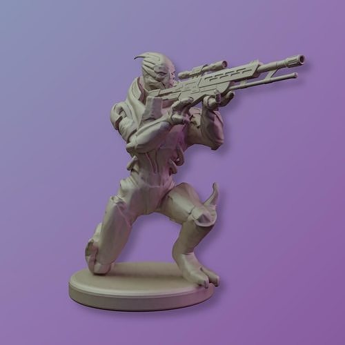 Turian from Mass Effect 3D model 3D printable | CGTrader