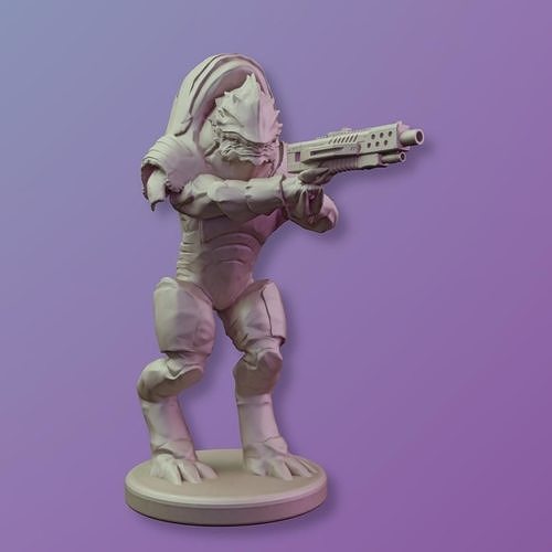 Krogan from Mass Effect 3D model 3D printable | CGTrader