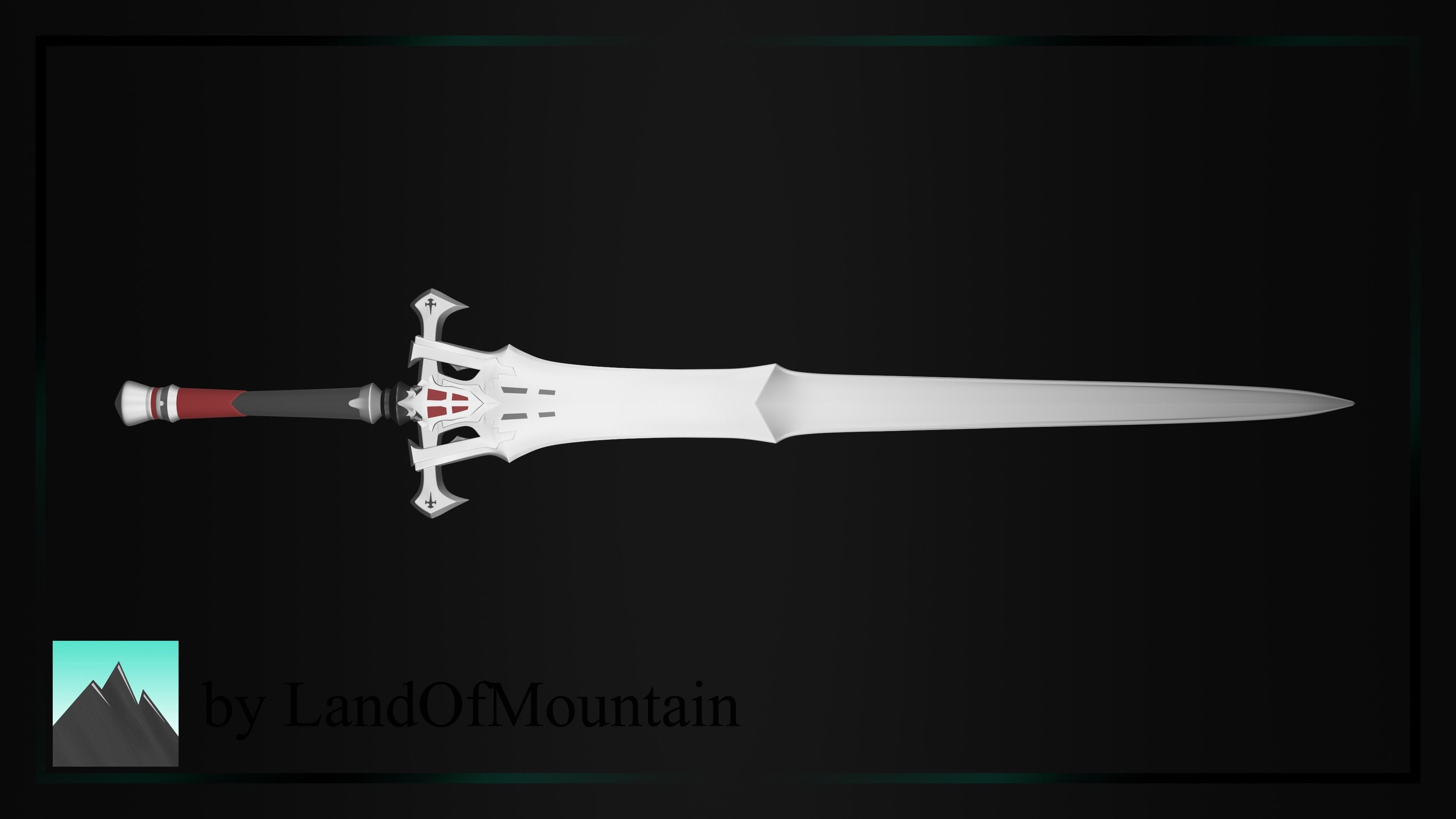 Final Fantasy XVI - Clive Rosfield - Invictus Sword 3D model 3D ...