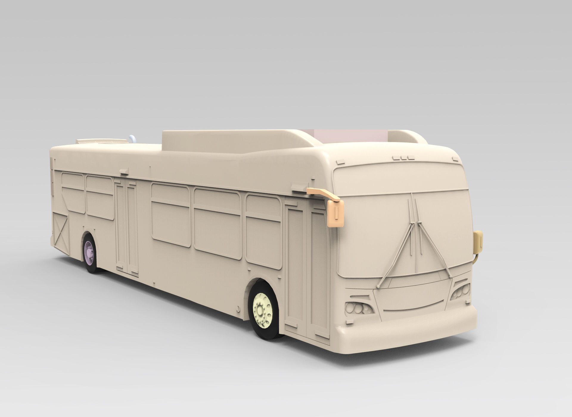 MTA New York City Bus printable 3D model 3D printable | CGTrader