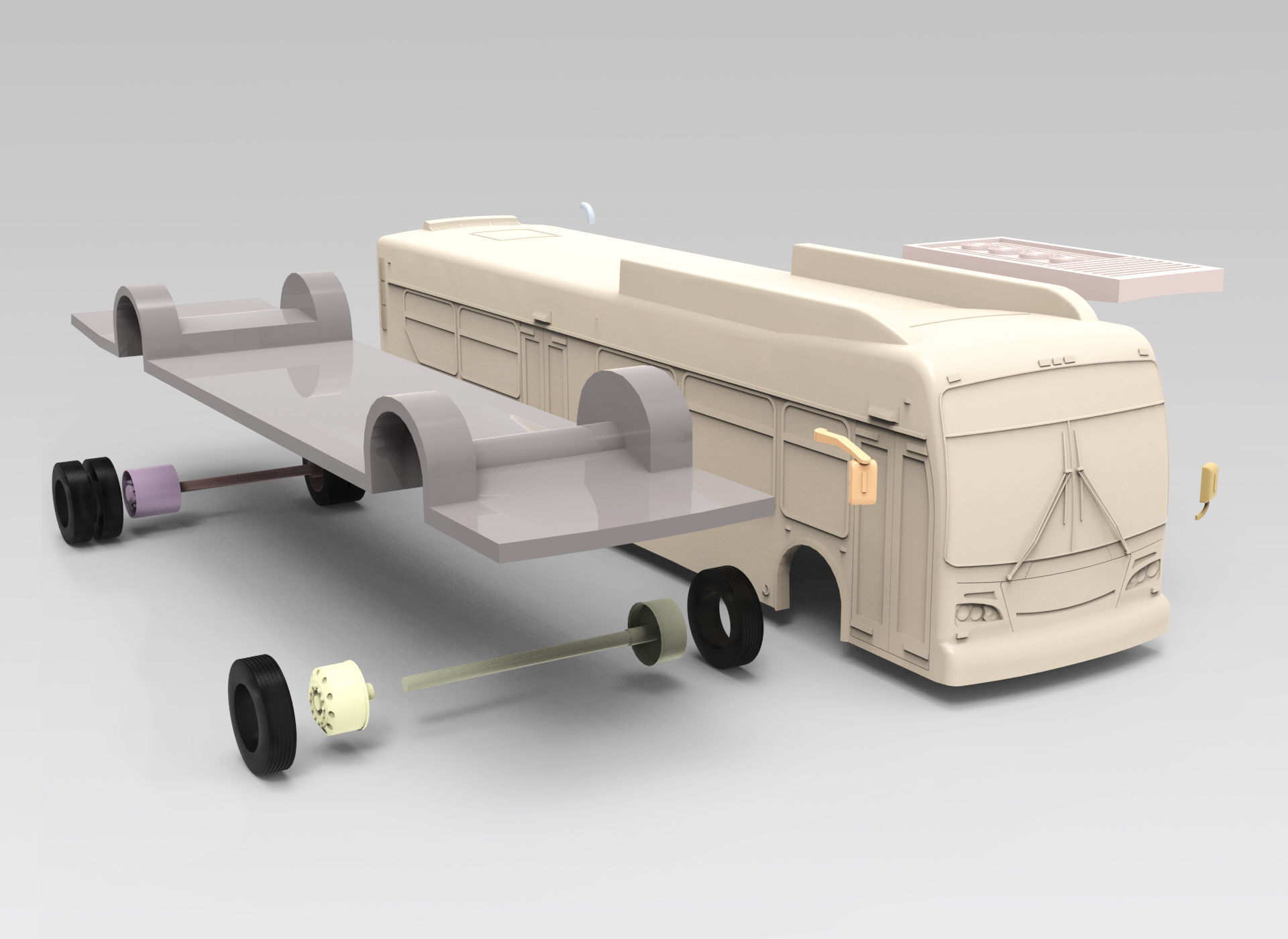 MTA New York City Bus printable 3D model 3D printable | CGTrader