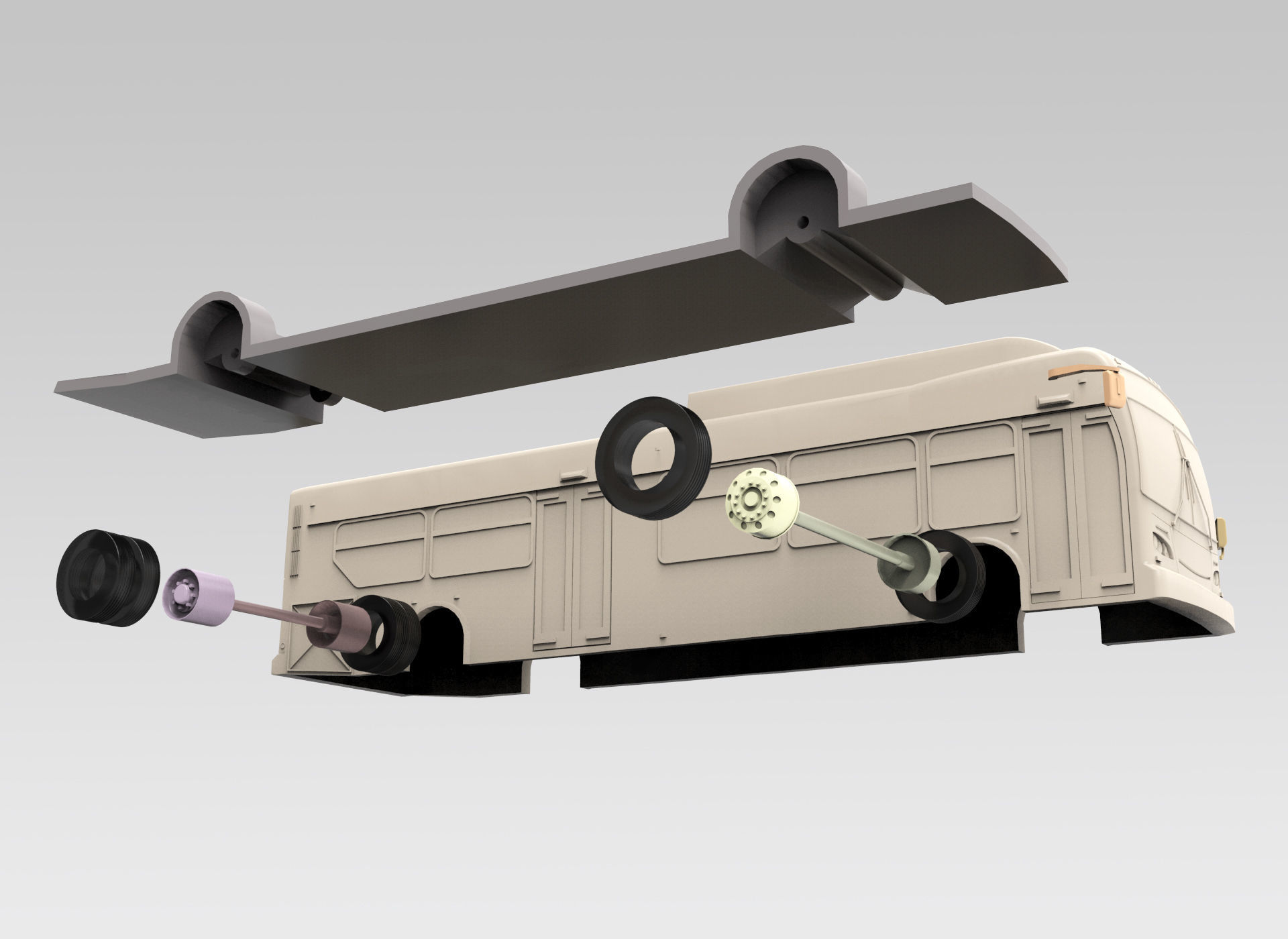 MTA New York City Bus printable 3D model 3D printable | CGTrader