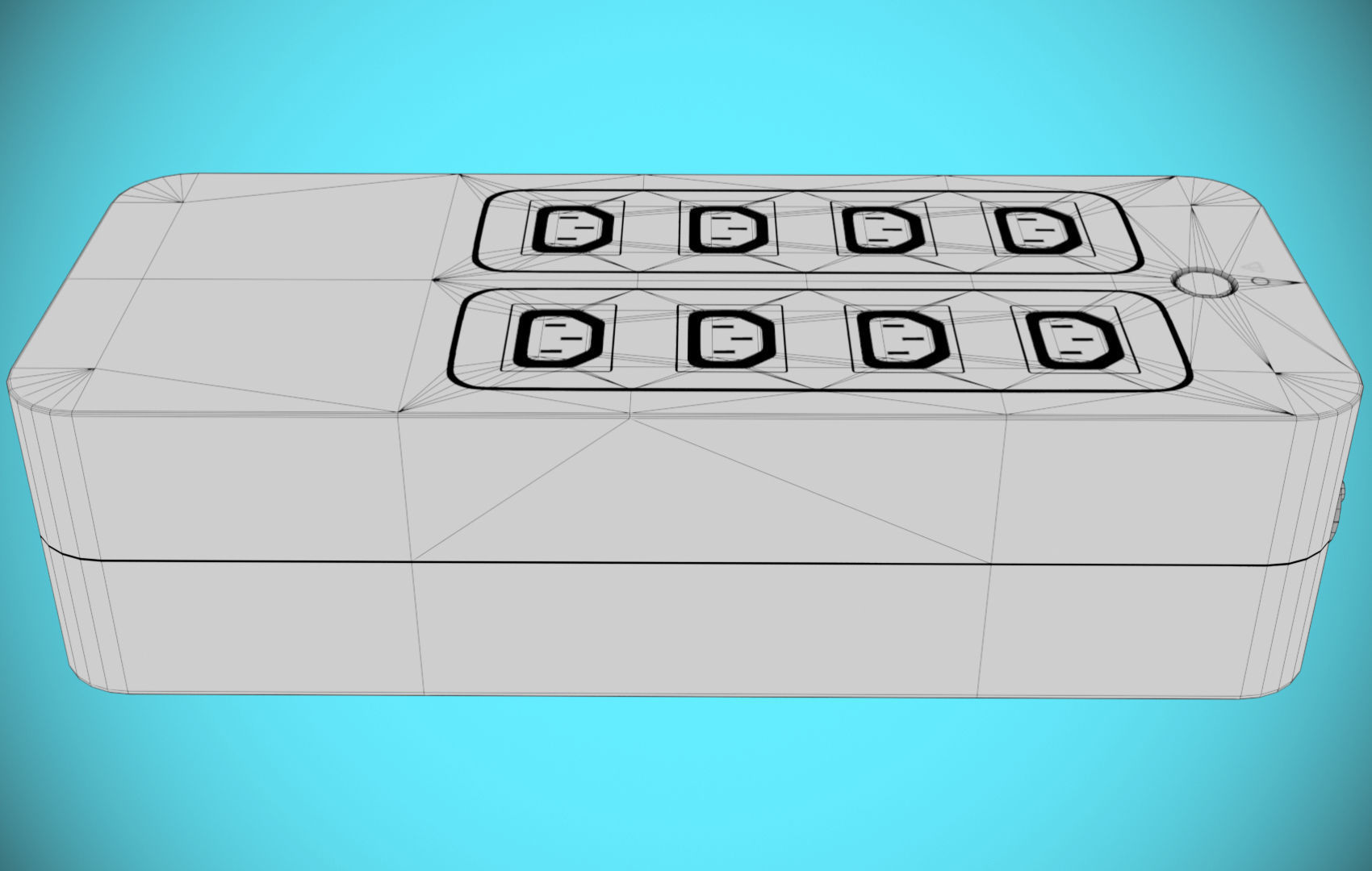 3D model UPS EATON - Uninterruptible Power Supply VR / AR / low-poly ...