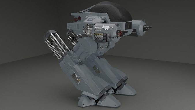 ED 209 3D model rigged | CGTrader