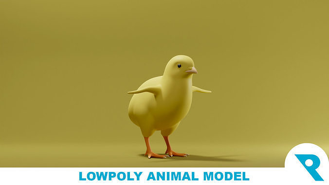 3D model Chick Base Mesh VR / AR / low-poly | CGTrader