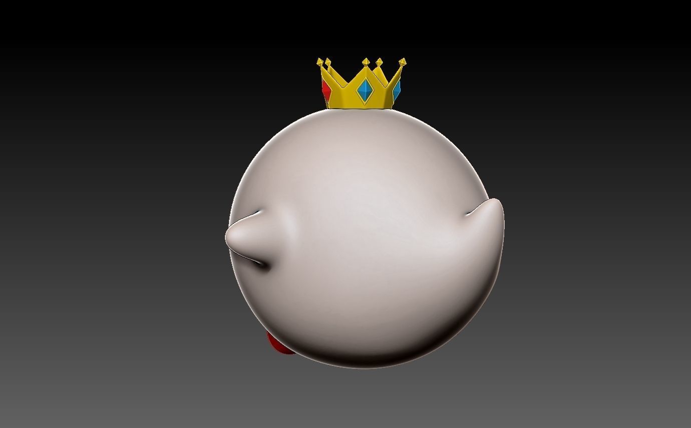 free mario king boo free 3D model 3D printable | CGTrader