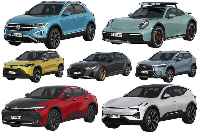 HQ cars collection 31 | CGTrader