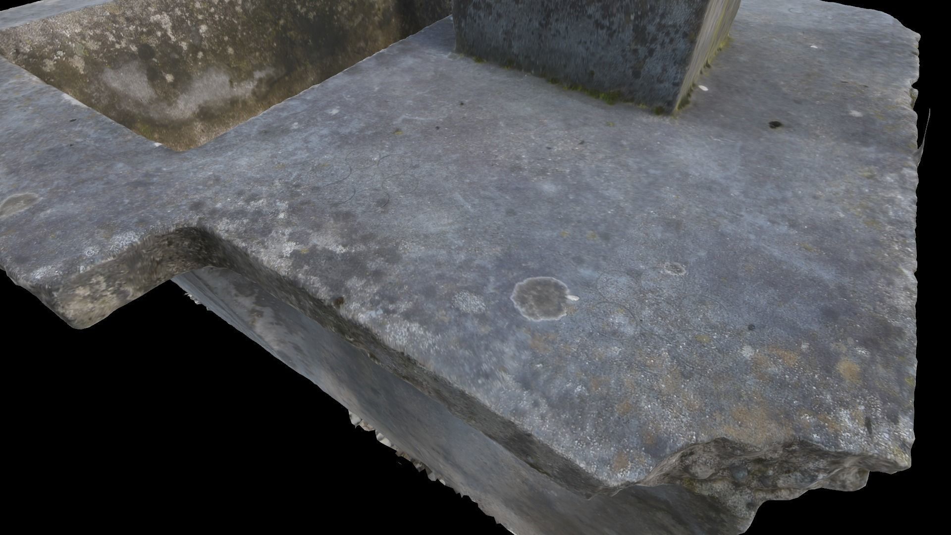 Water Fountain with Moss 3D model | CGTrader