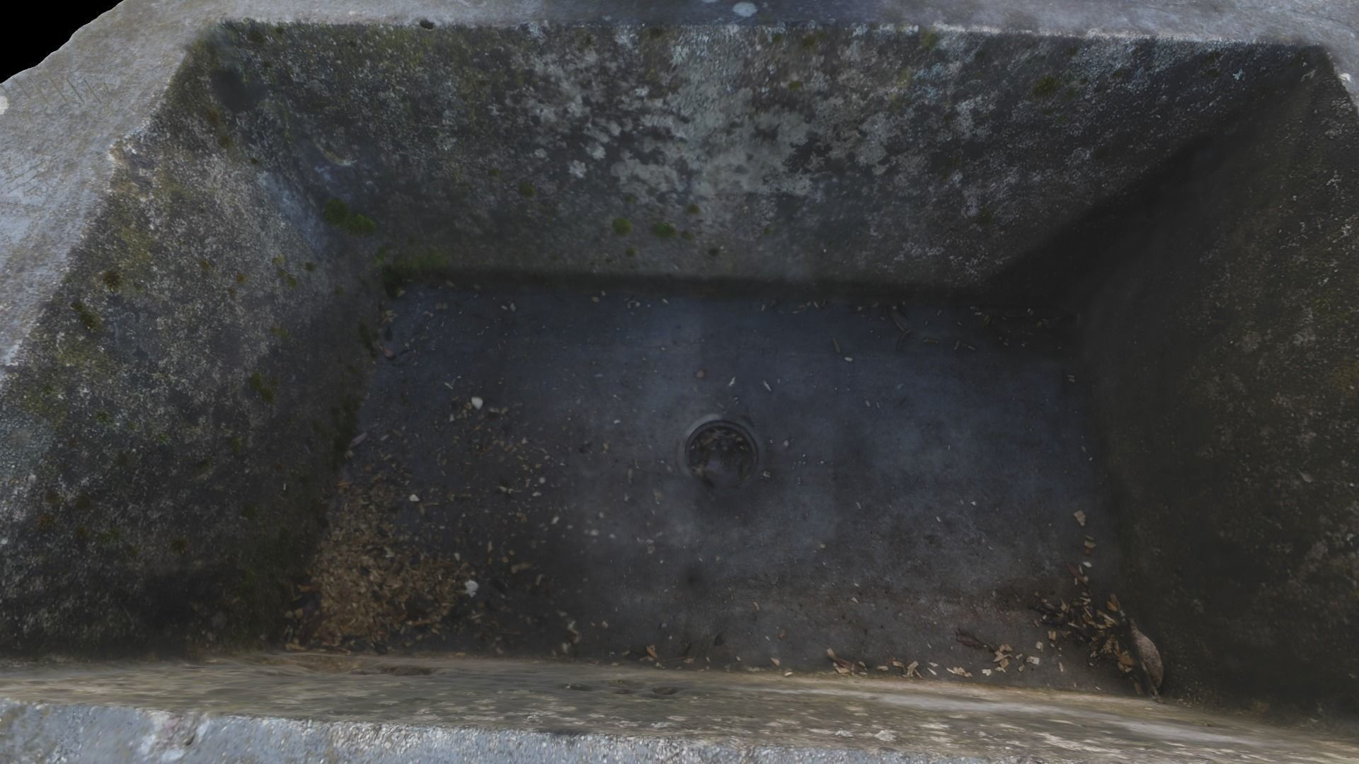 Water Fountain with Moss 3D model | CGTrader