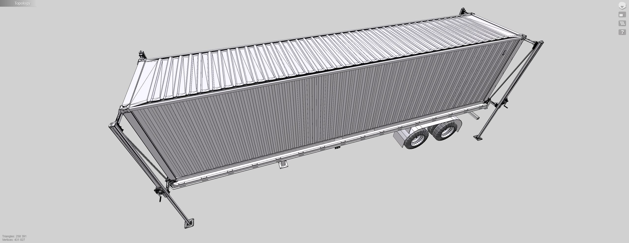 Container trailer 3D model | CGTrader