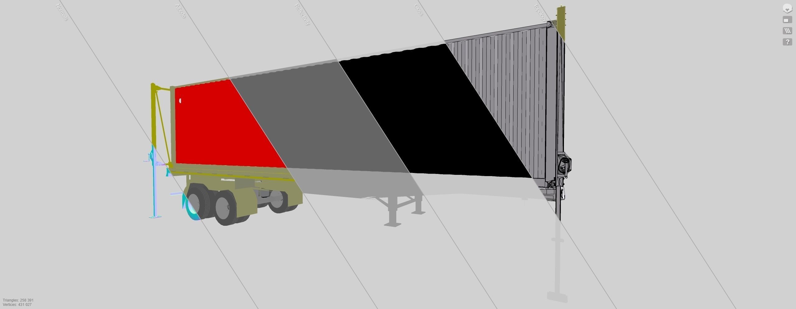 Container trailer 3D model | CGTrader