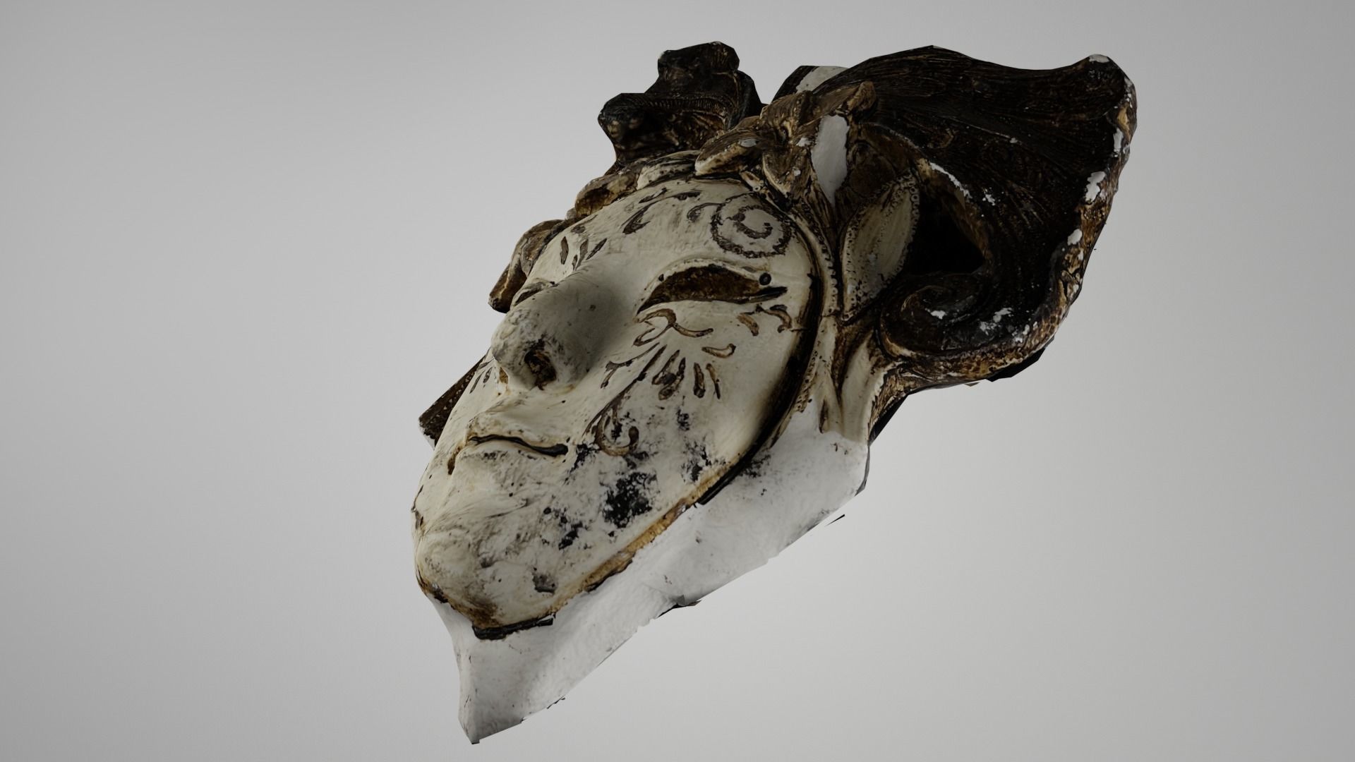 Damaged Mask 3D model | CGTrader