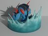 Mega Swampert pokemon 3D print model 3D model 3D printable | CGTrader