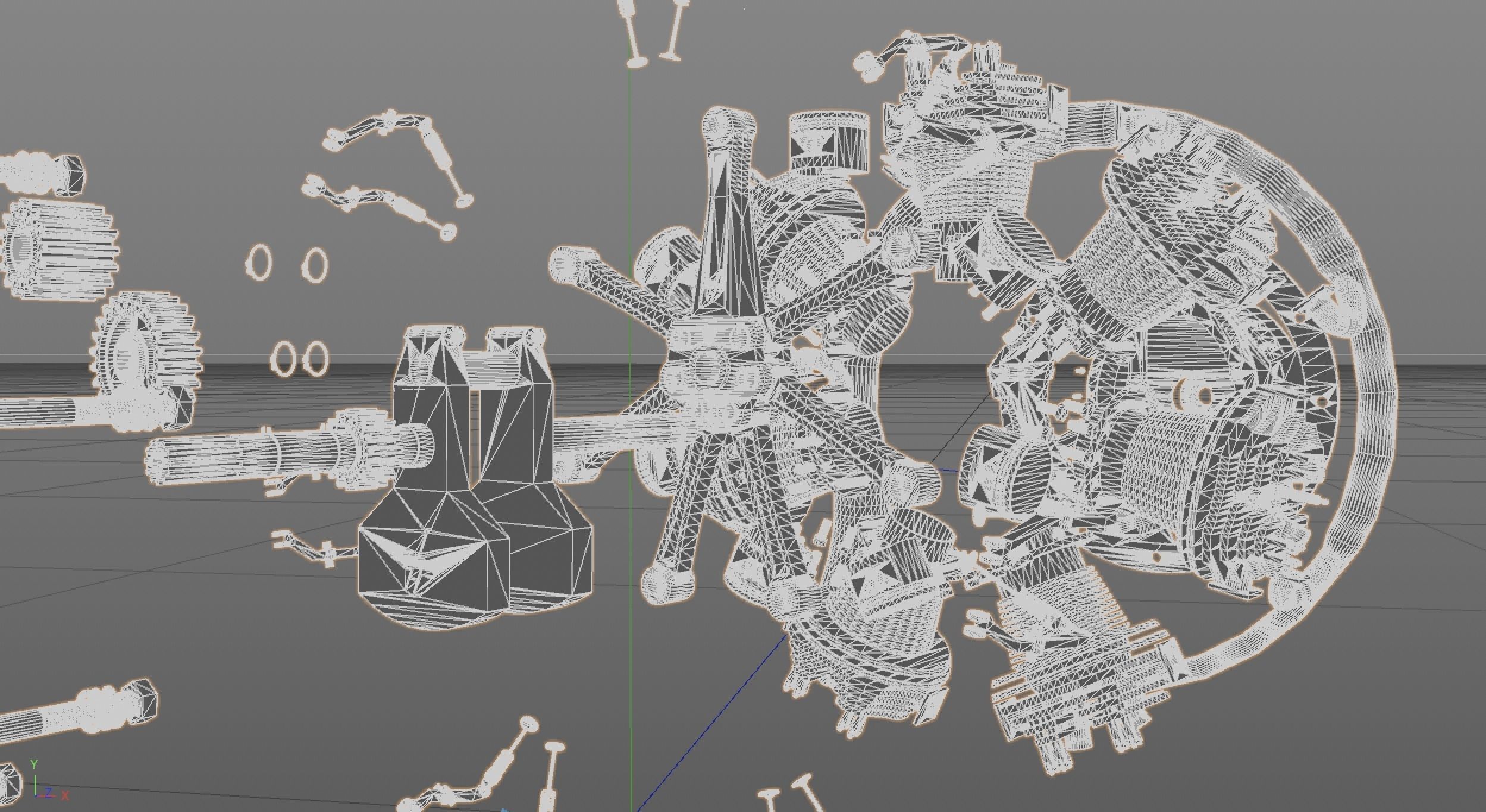 radial engine 3D model | CGTrader
