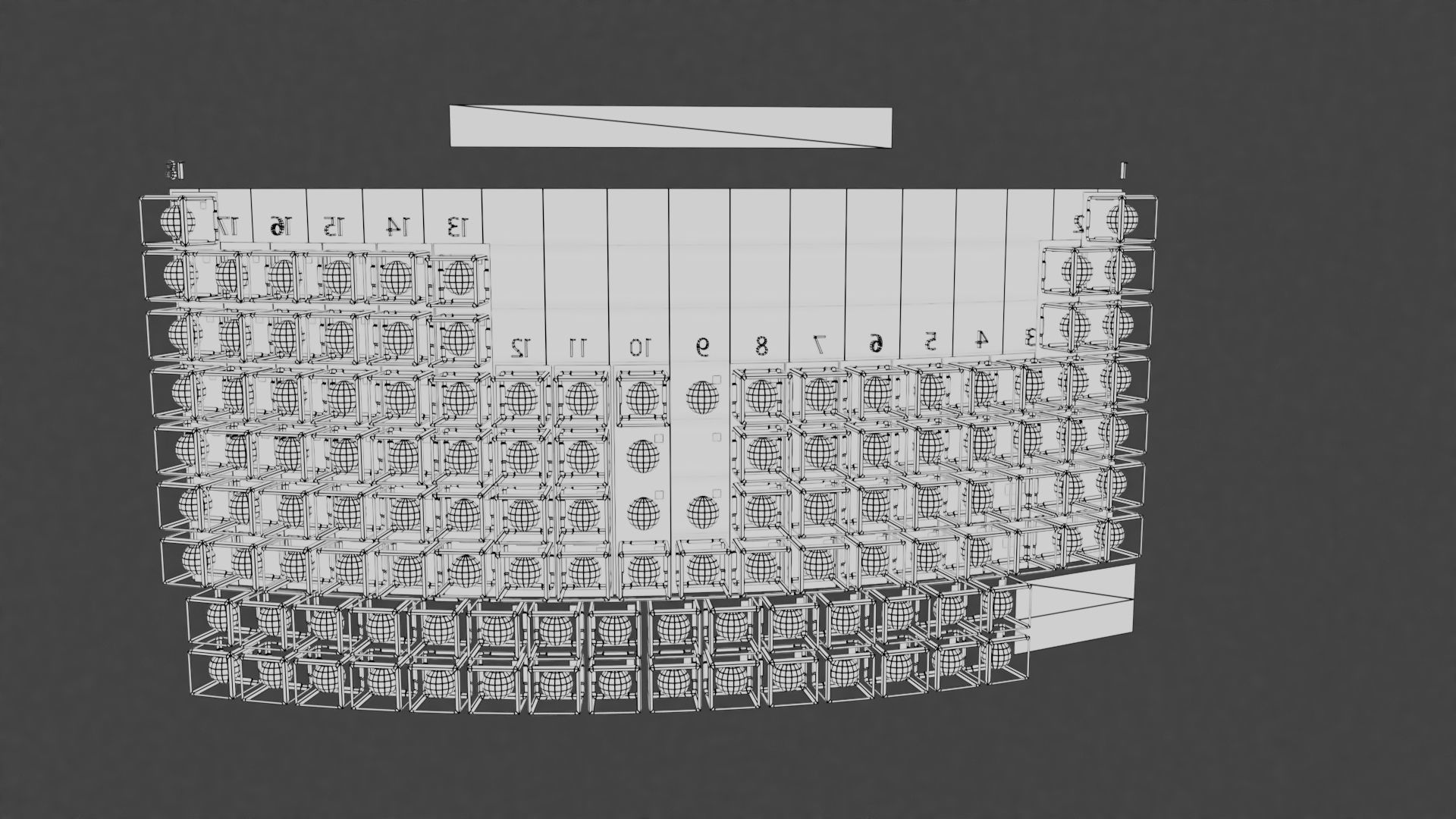 Periodic table 3D model | CGTrader