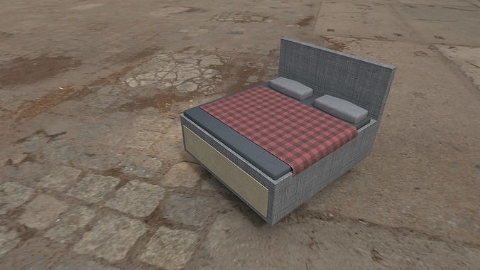 Bad low-poly bed for gta san andreas free VR / AR / low-poly 3D model ...
