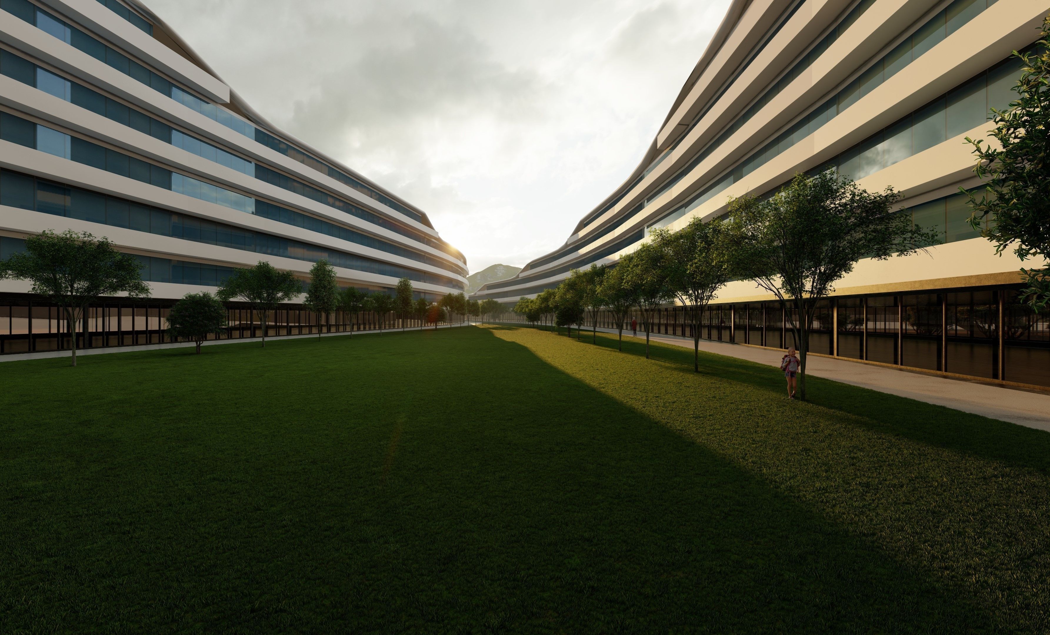 An Urban Design Project includes Shopping Mall Apartment Complex 3D ...