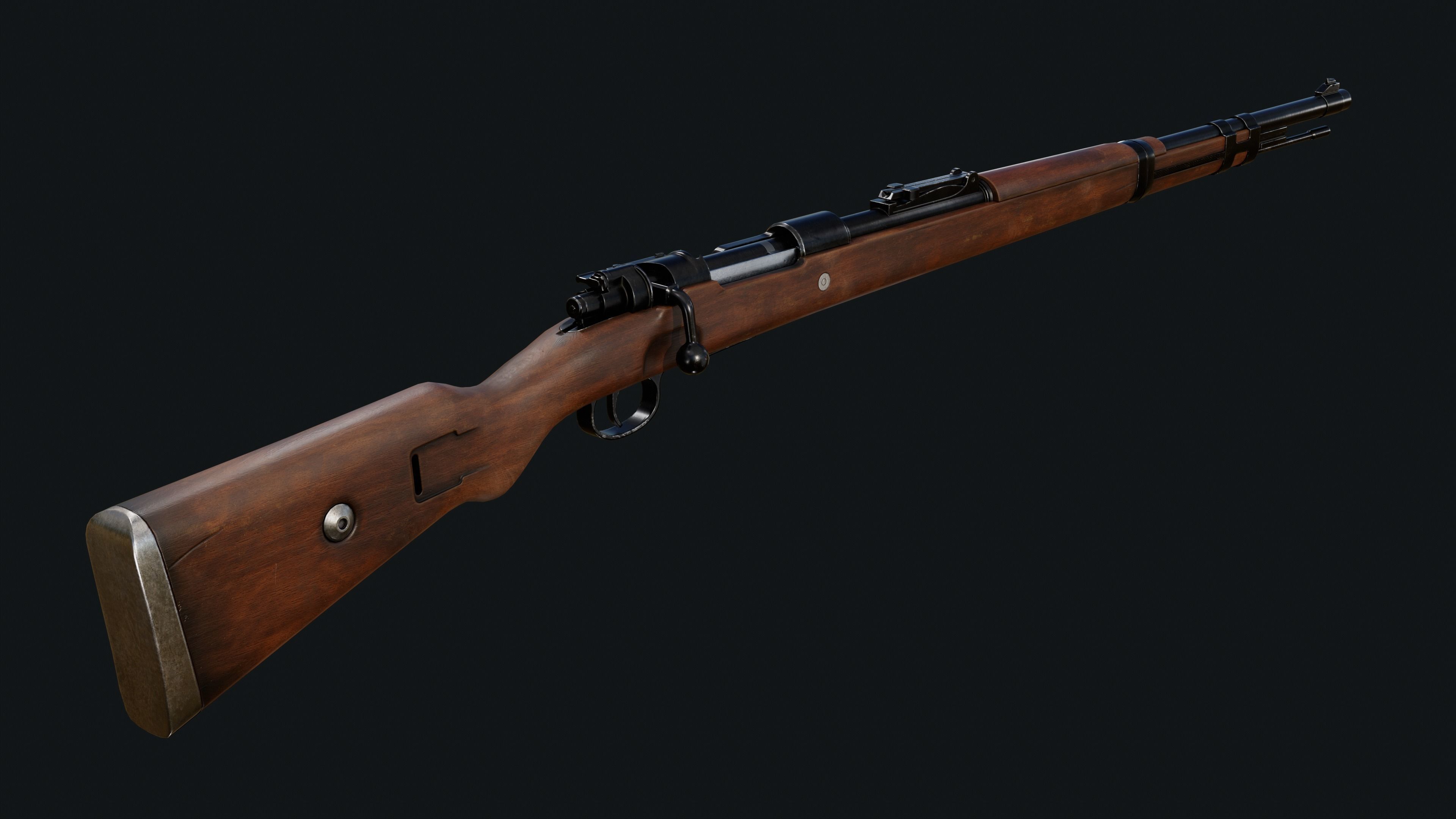 3D model Mauser 98k VR / AR / low-poly | CGTrader