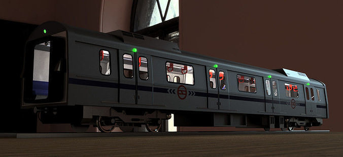 3D model DMRC BOMBARDIER Metro Coach VR / AR / low-poly | CGTrader