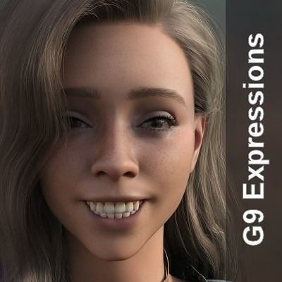 Expressions for Genesis 9 3D model animated rigged | CGTrader