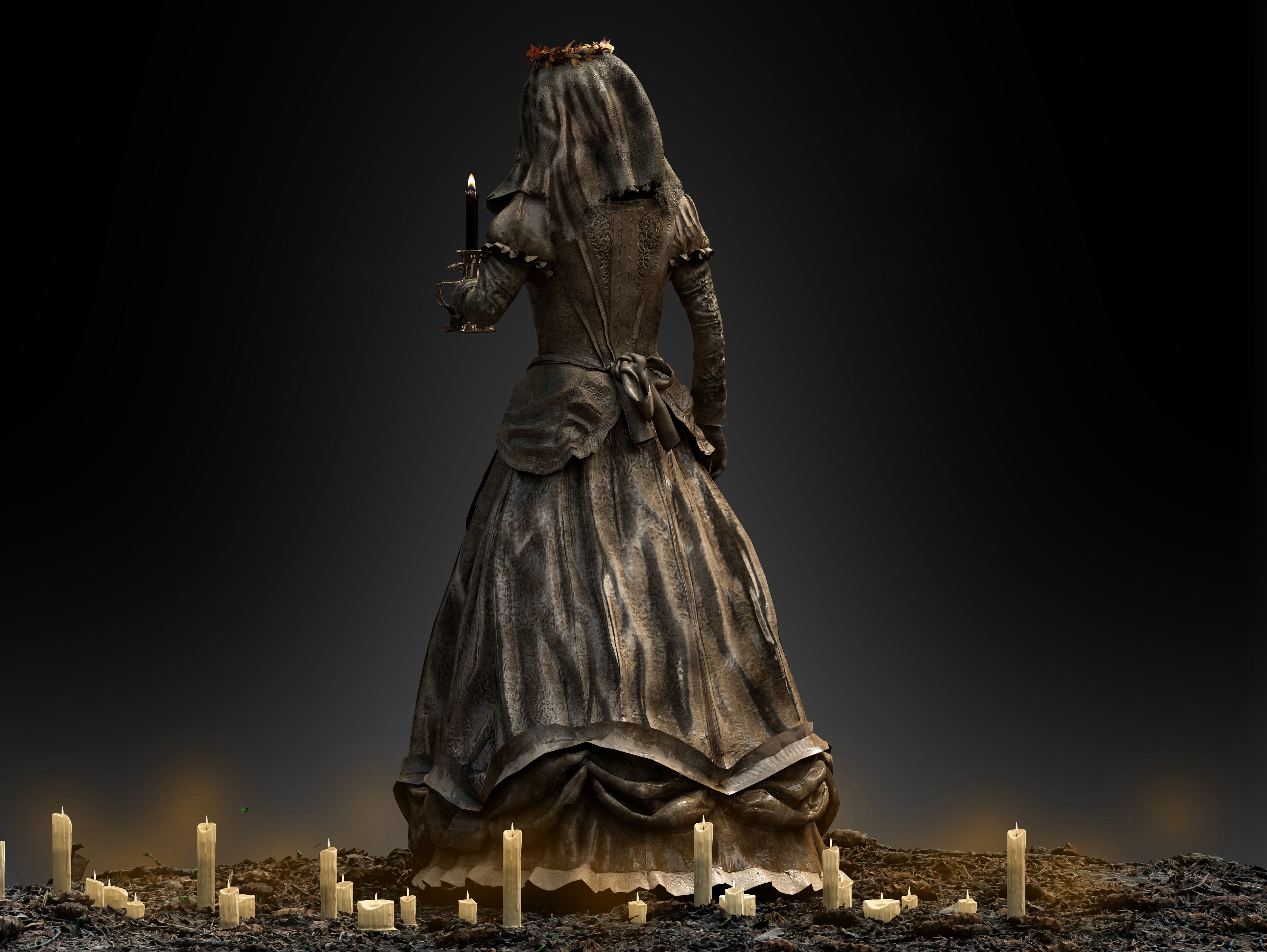 3D model Horror Bride VR / AR / low-poly rigged | CGTrader