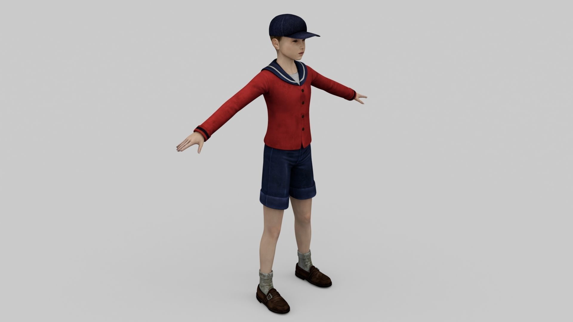 Boy character 3D model animated rigged | CGTrader