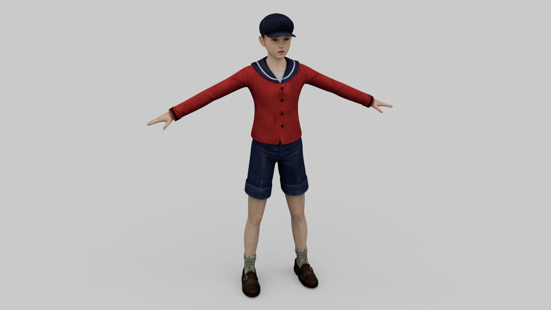 Boy character 3D model animated rigged | CGTrader