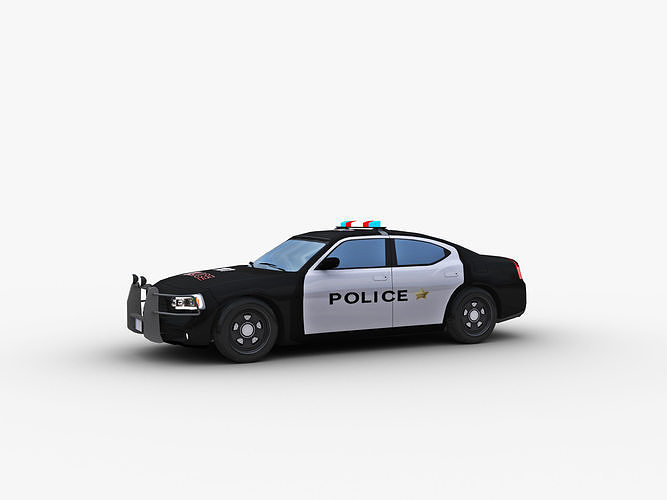 3D model Police Car Lowpoly VR / AR / low-poly | CGTrader