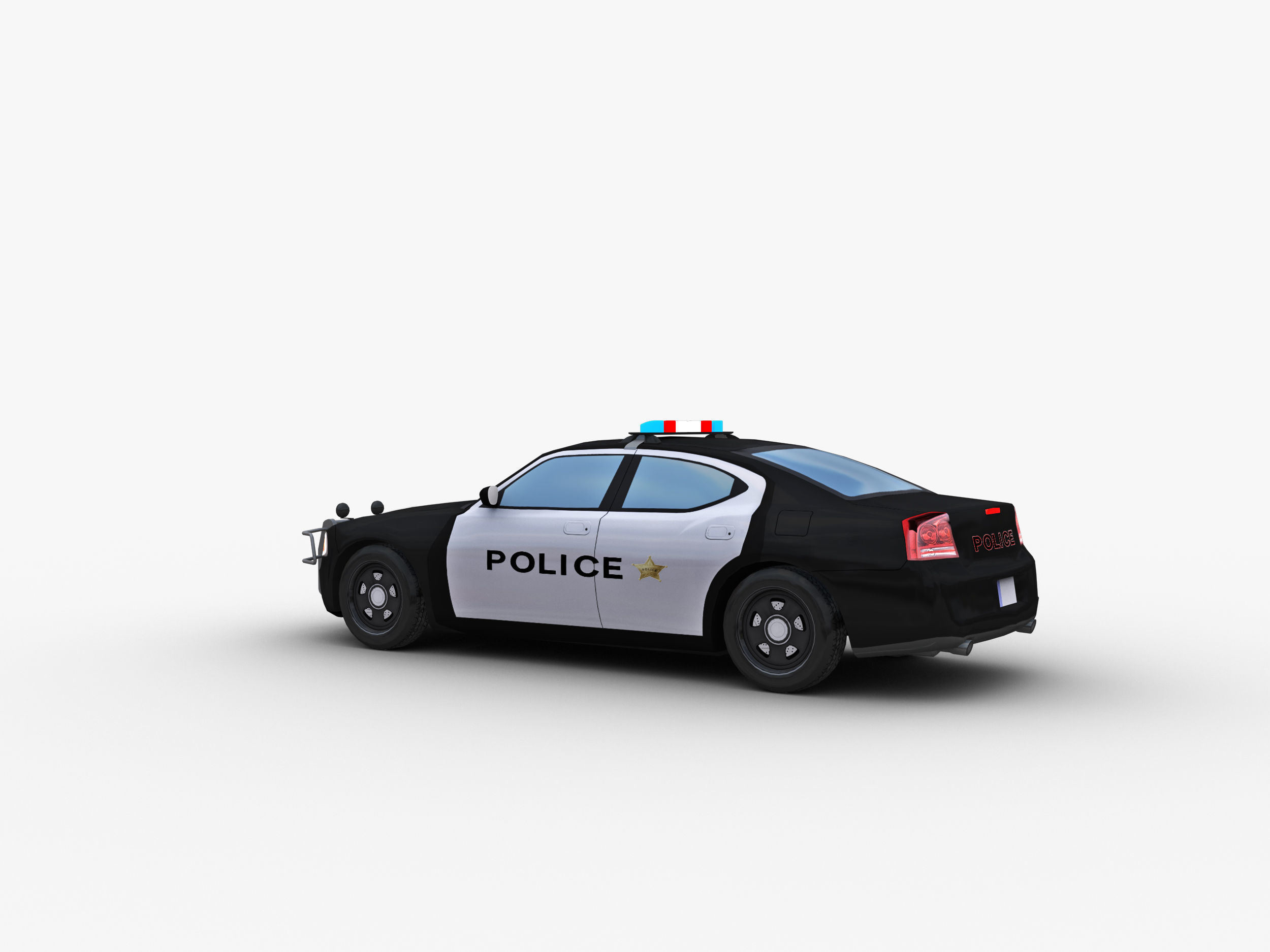 3D model Police Car Lowpoly VR / AR / low-poly | CGTrader