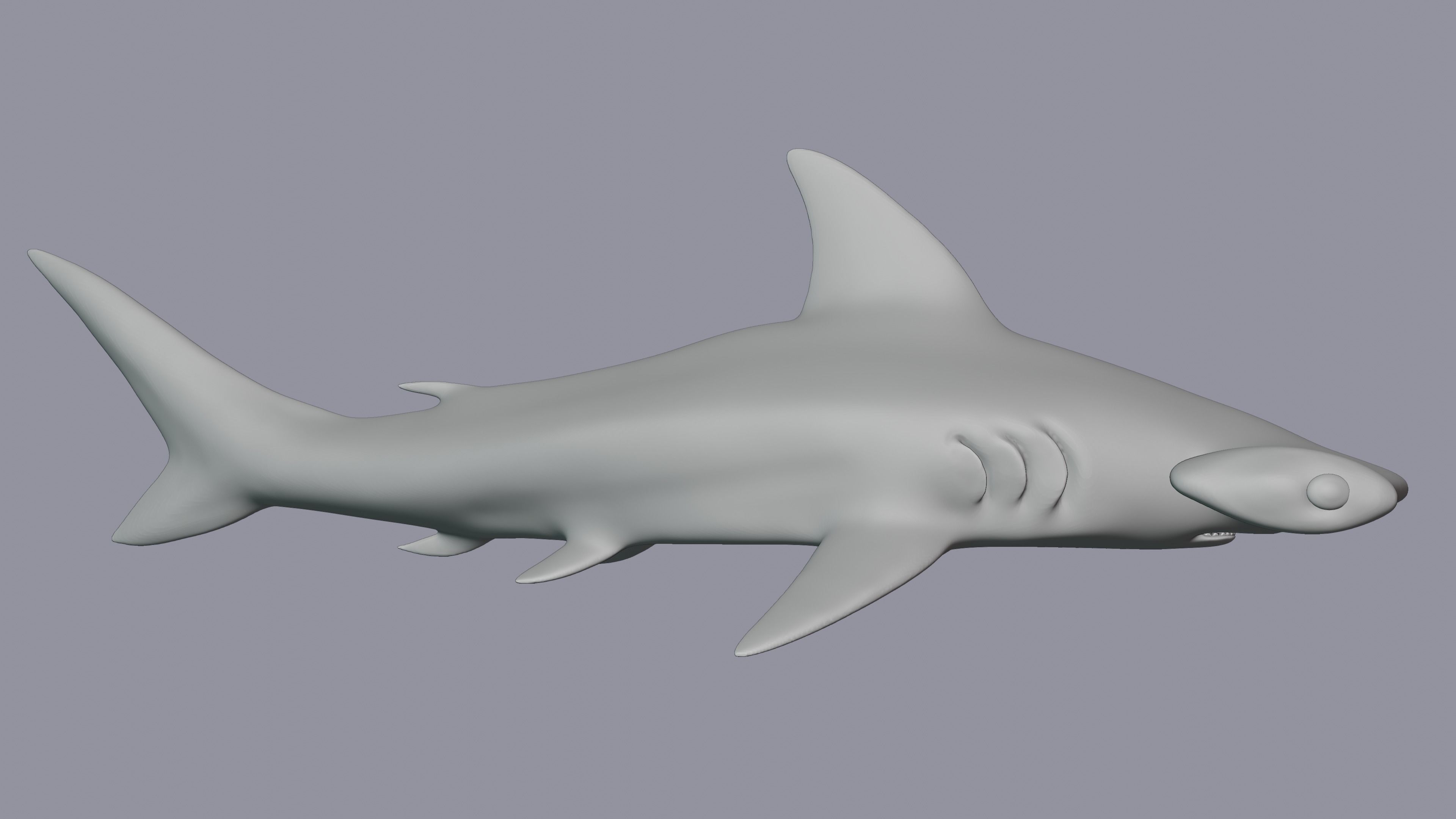 Hammerhead Shark 3D model 3D printable | CGTrader