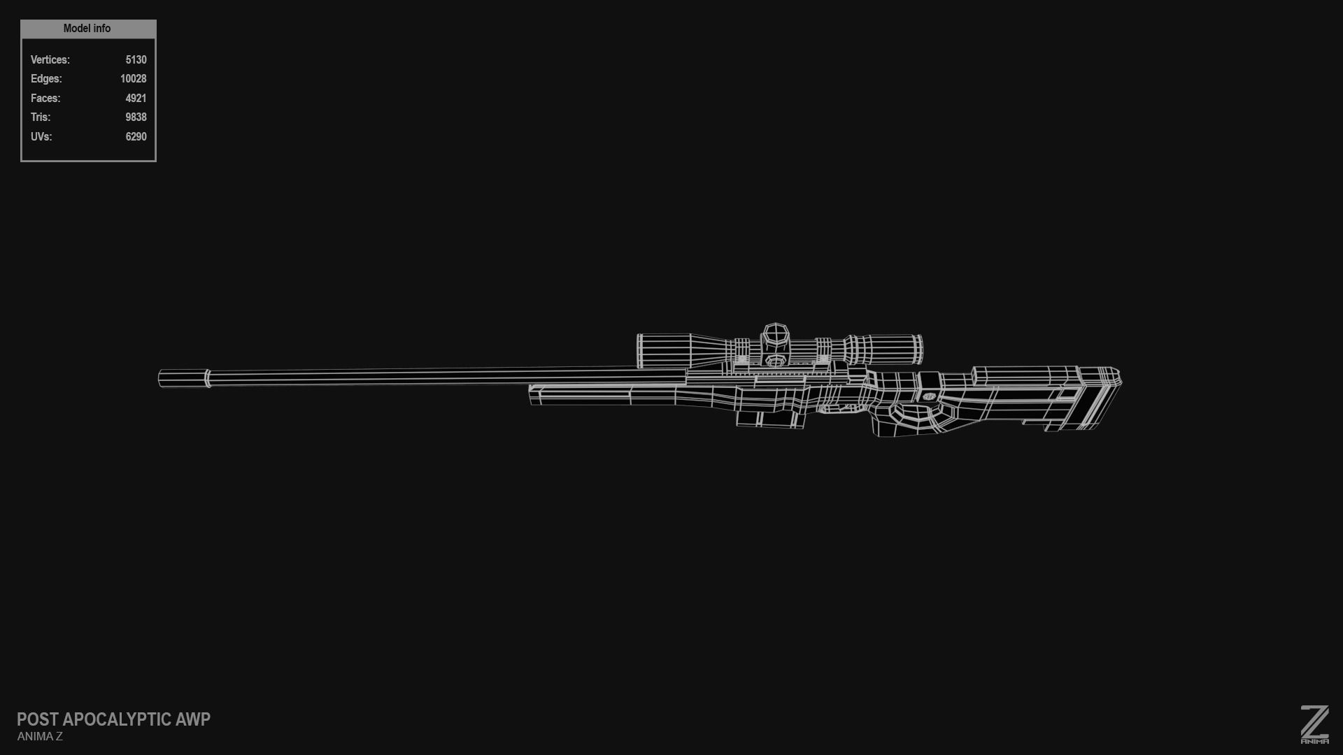 3D model Post apocalyptic AWP VR / AR / low-poly | CGTrader