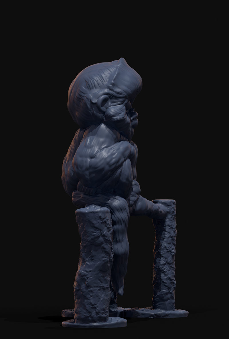 Golden Snub-nosed Monkey 3D model 3D printable | CGTrader