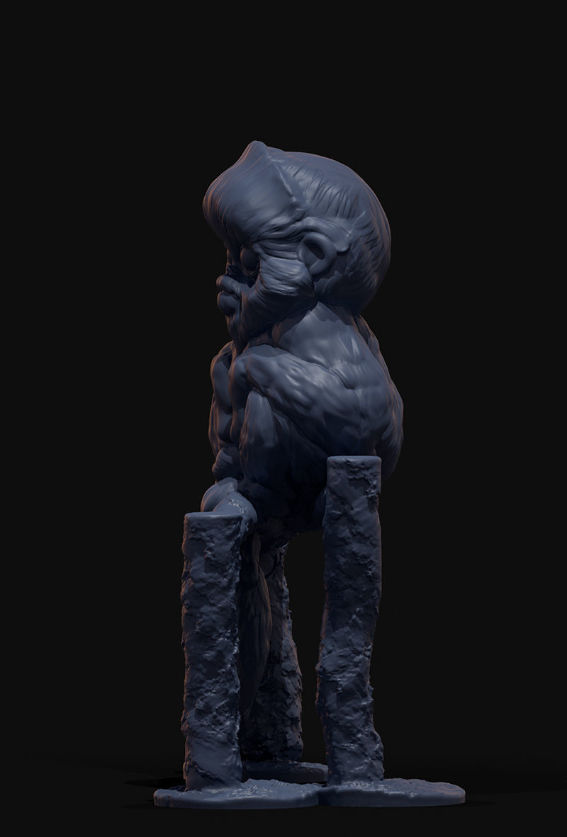 Golden Snub-nosed Monkey 3D model 3D printable | CGTrader