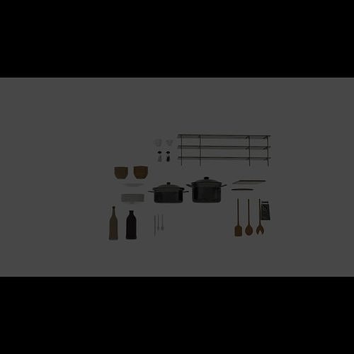 kitchen assets 3D model | CGTrader