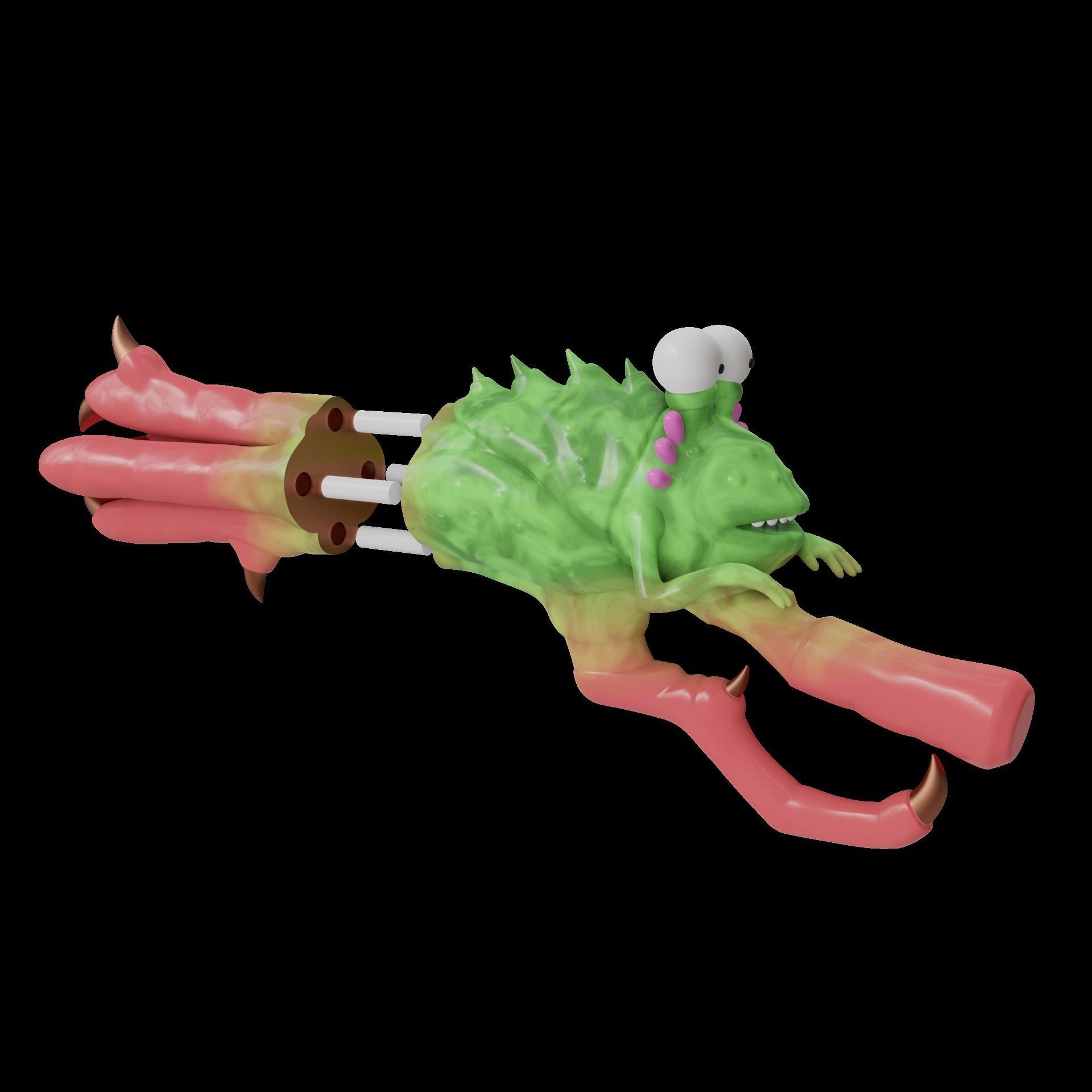 High on Life Gus Pistol Prop Replica Cosplay 3D model 3D printable ...