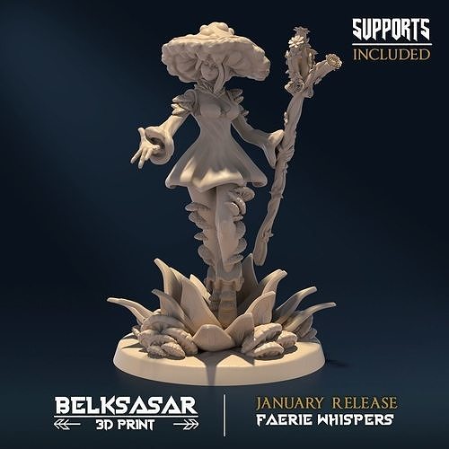 Myconid Consort B 3D model 3D printable | CGTrader